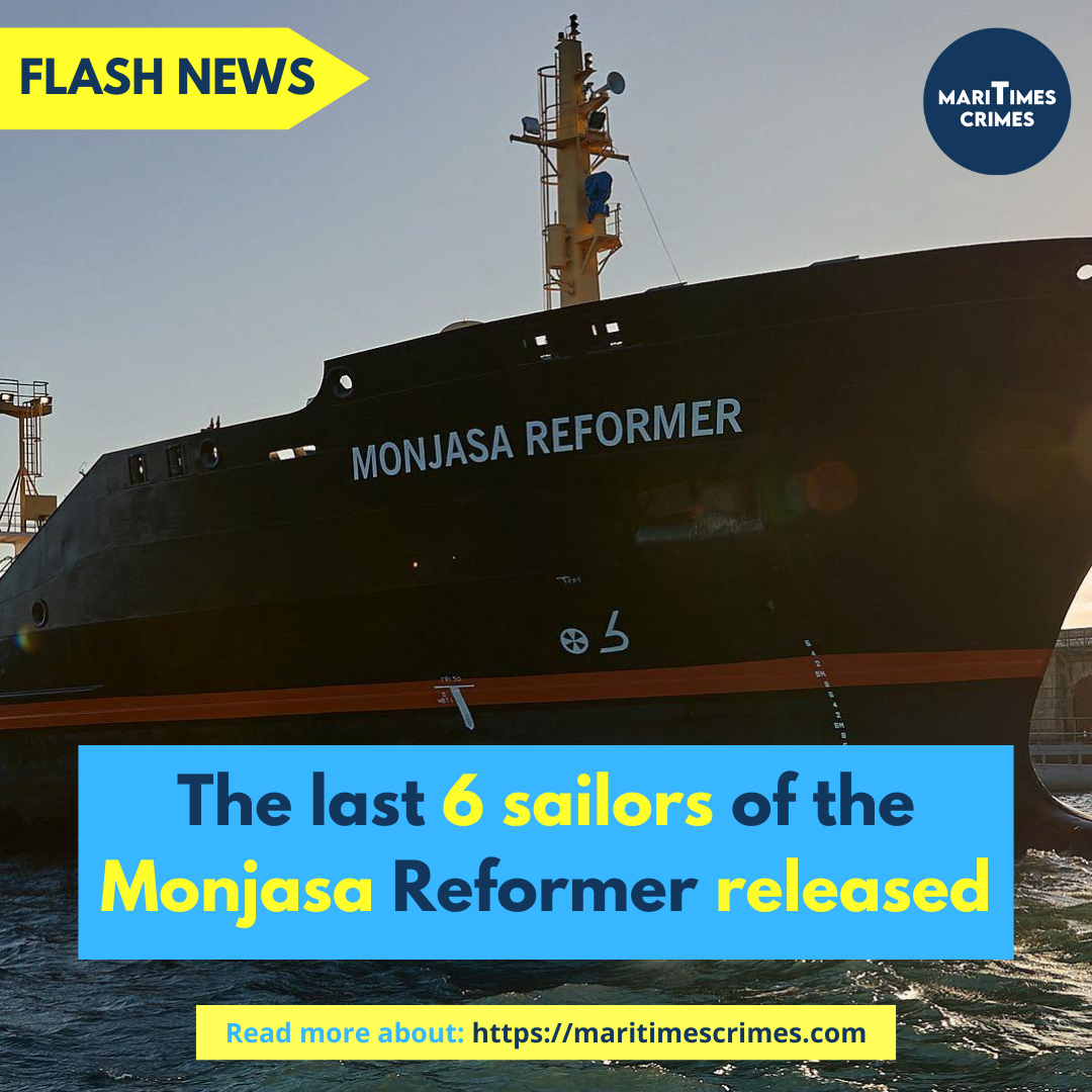 The sailors of the Monjasa Reformer released - MariTimes Crimes