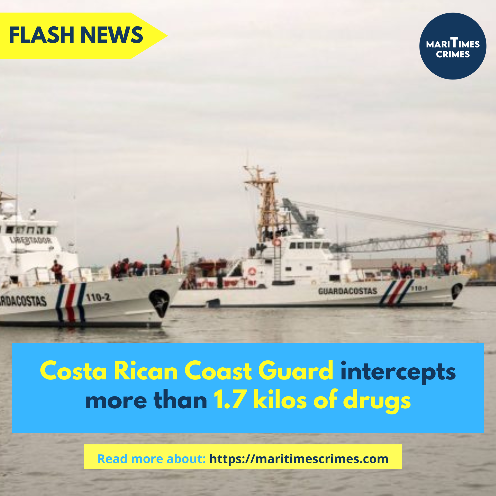 Costa Rican Coast Guard Intercepts More Than 1.7 Kilos of Drugs ...